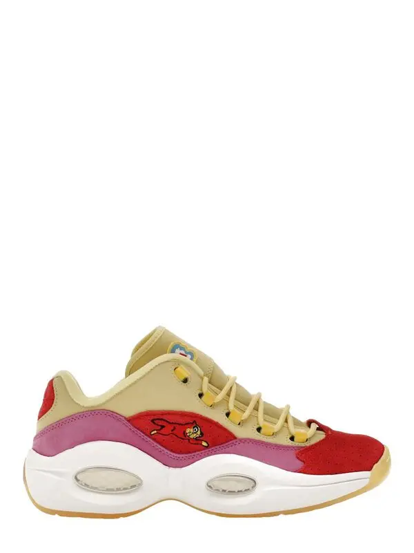 REEBOK Question Low Bbc Ice Cream Running Dog Sneakers - Yellow/red/pink