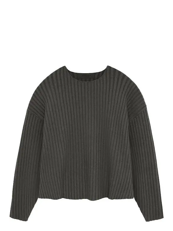 Fear Of God Essentials Raw Neck Sweater - Ink
