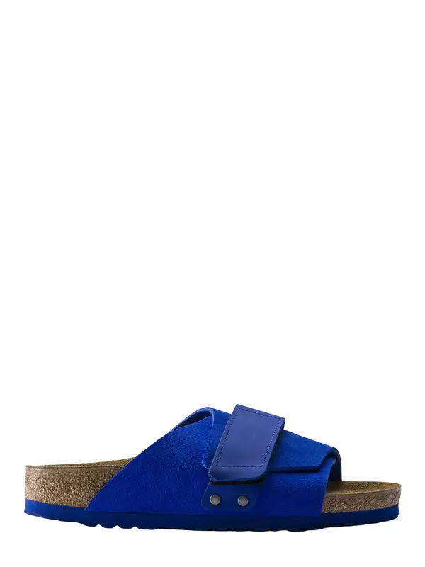 BIRKENSTOCK Kyoto Suede Slides - Ultra Blue