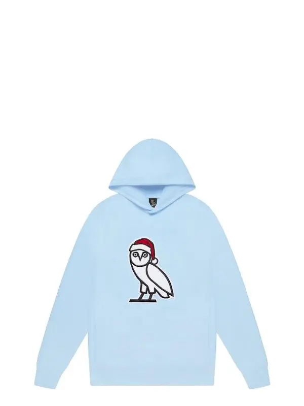 OVO Holiday Owl Hoodie - Sky Blue