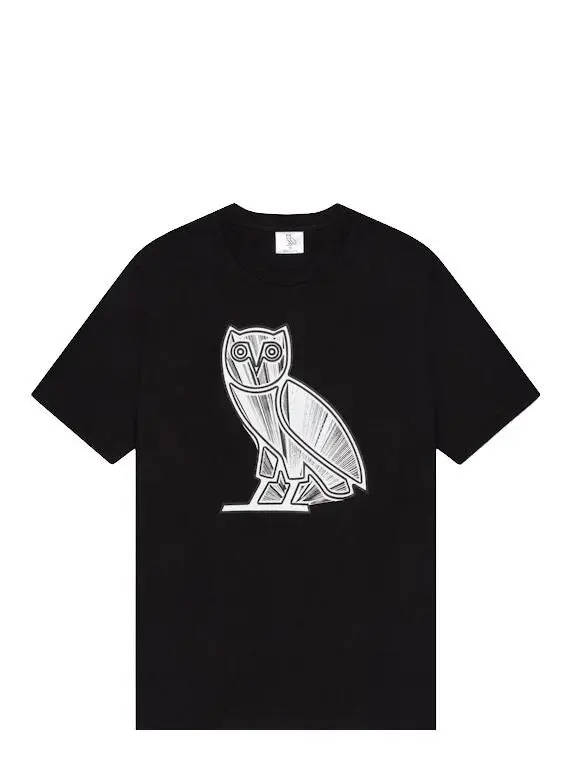 OVO Metallic Owl T-shirt - Black