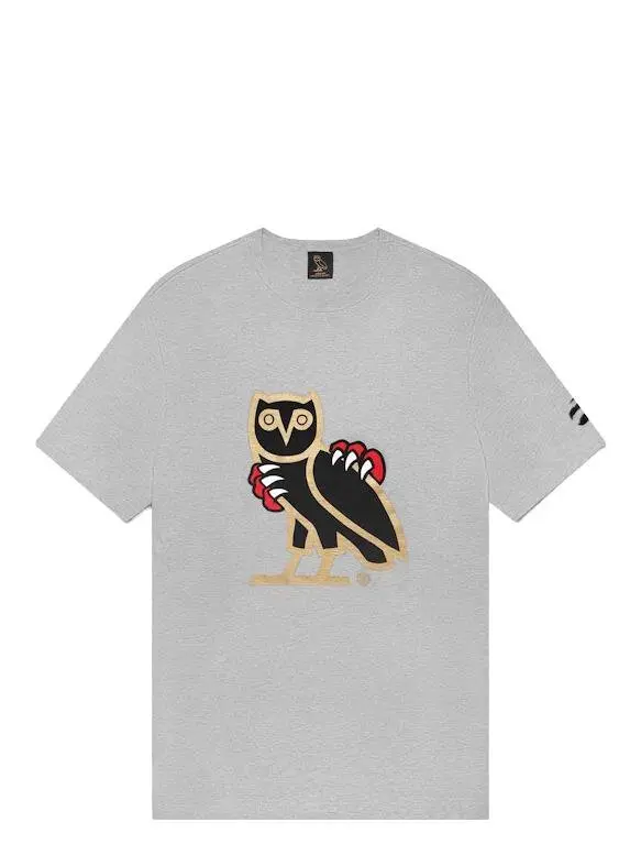 OVO Jurassic Park Og Owl T-shirt - Heather Grey