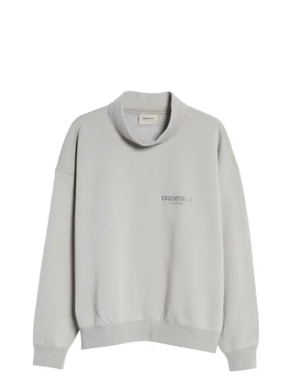 Fear Of God Essentials Pullover Mockneck - Cement/pebble