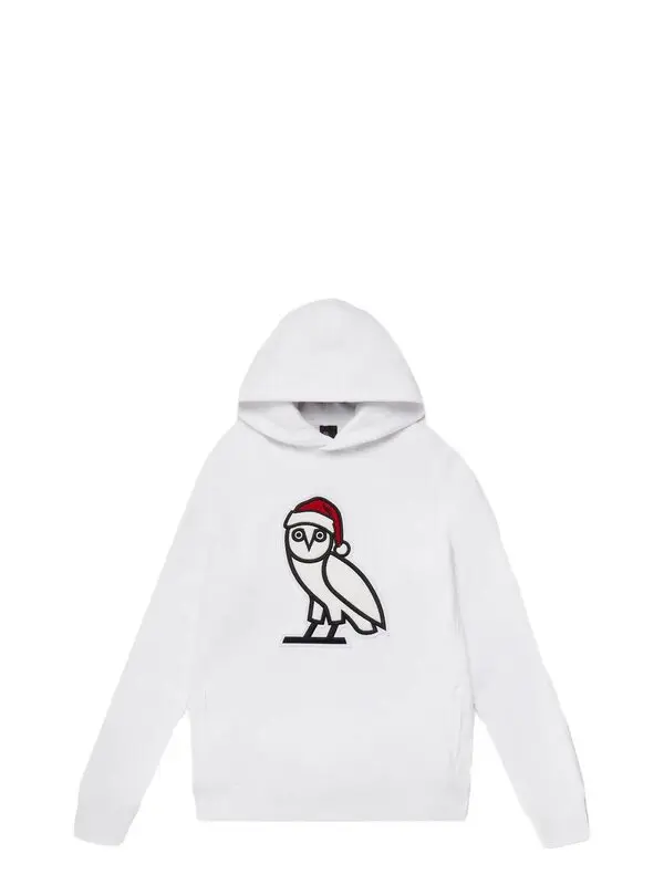 OVO Owl Holiday Hoodie - White