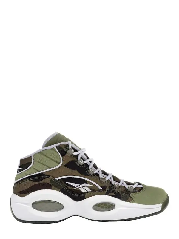 REEBOK Question Mid Mita Sneakers X Bape 1st - Camo/white/cool Grey