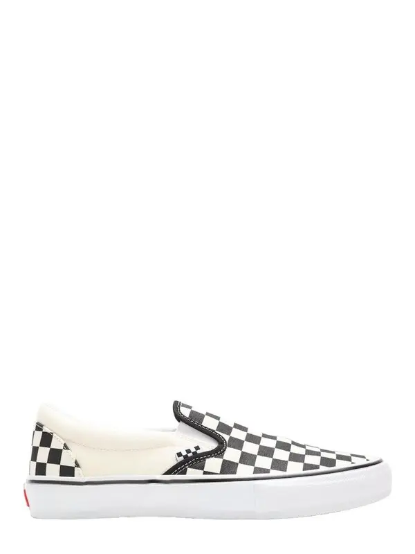 VANS Skate Slip-on Sneakers - Checkerboard/black/off White