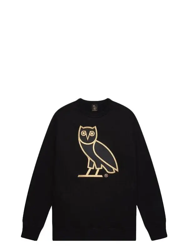 OVO Og Owl Crewneck Sweatshirt - Black