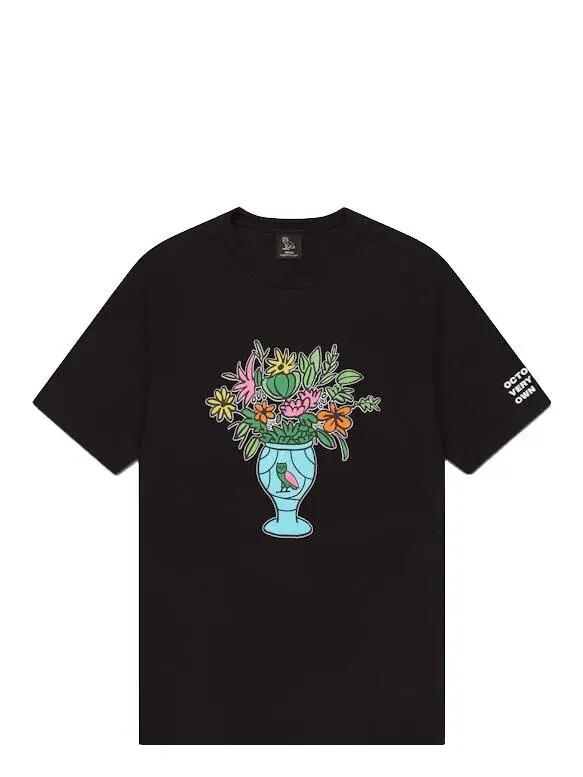 OVO Floral Vase T-shirt - Black