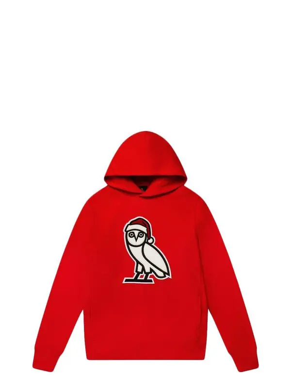 OVO Holiday Owl Hoodie - Red
