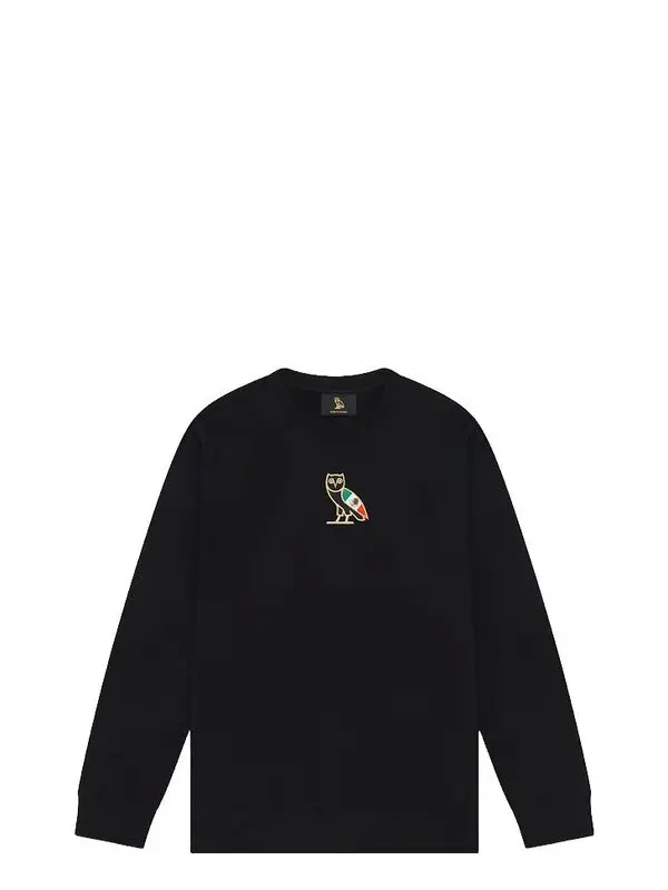 OVO Mexico Mini Og Owl Crewneck Sweatshirt - Black