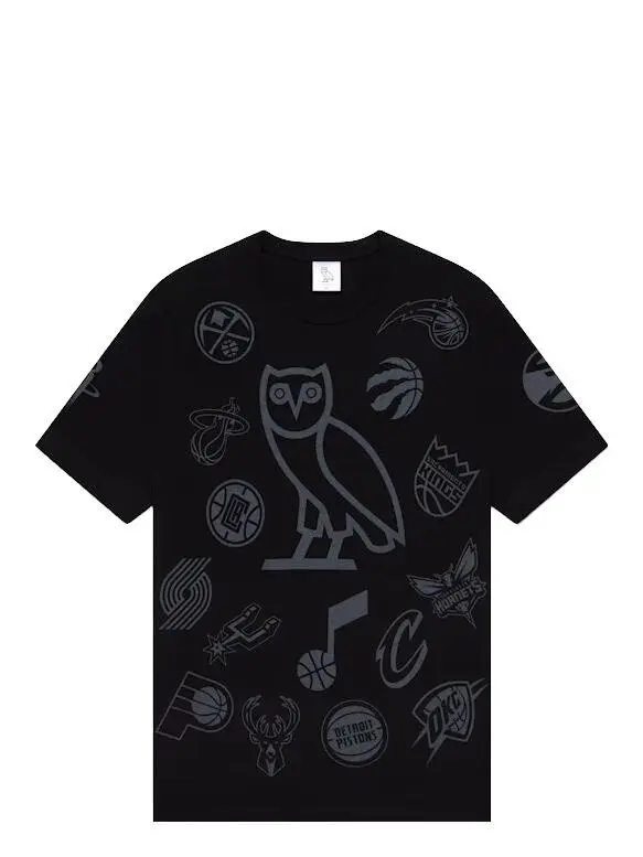 OVO Nba Team Icons Og Owl T-shirt - Black