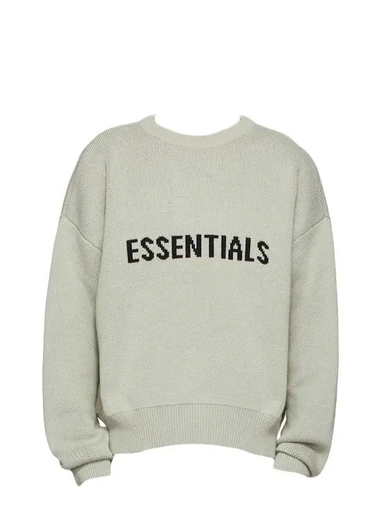 Fear Of God Essentials Ssense Exclusive Pullover Sweater - Concrete
