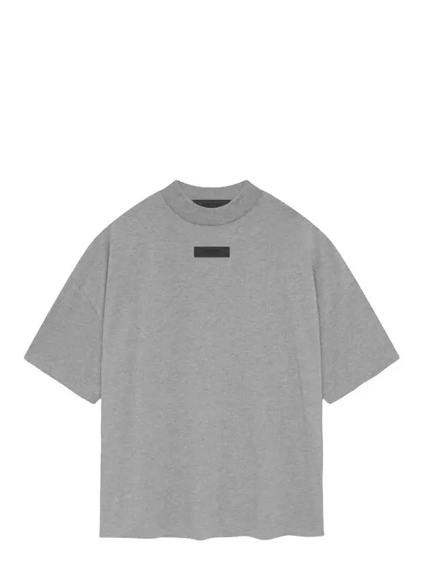 Fear Of God Essentials Short Sleeve Tee Shirt - Dark Heather Oatmeal