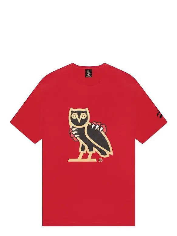 OVO Jurassic Park Og Owl T-shirt - Red