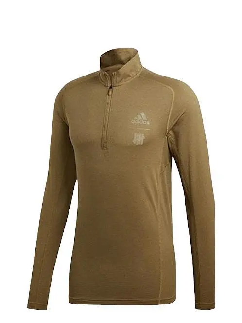 Adidas Running Half-zip Sweatshirt - Khaki/tactile Khaki