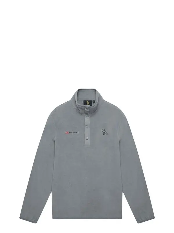 OVO Polartec Thermal Pro Microfleece Mock Neck - Light Grey
