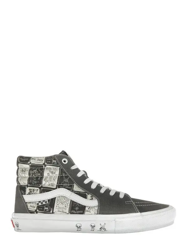 VANS Skate Sk8-hi Daniel Johnston Sneakers - Raven Grey/white
