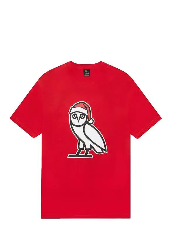 OVO Holiday Owl T-shirt - Red