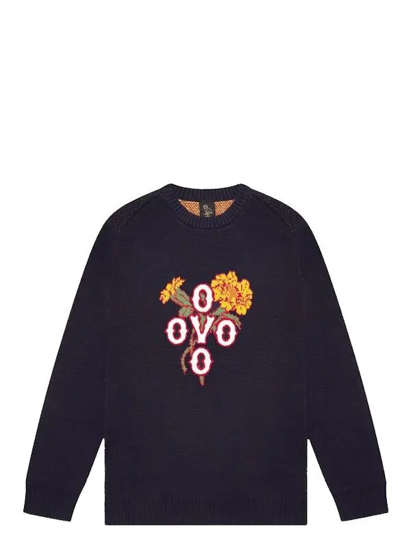 OVO Pompom Marigold Sweater - Navy Blue