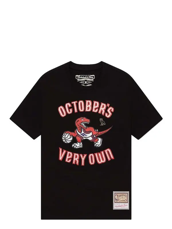 OVO Mitchell And Ness '95 Raptors Draft Day T-shirt - Black