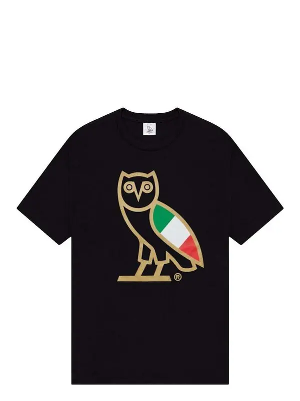OVO Italy Og Owl T-shirt - Black
