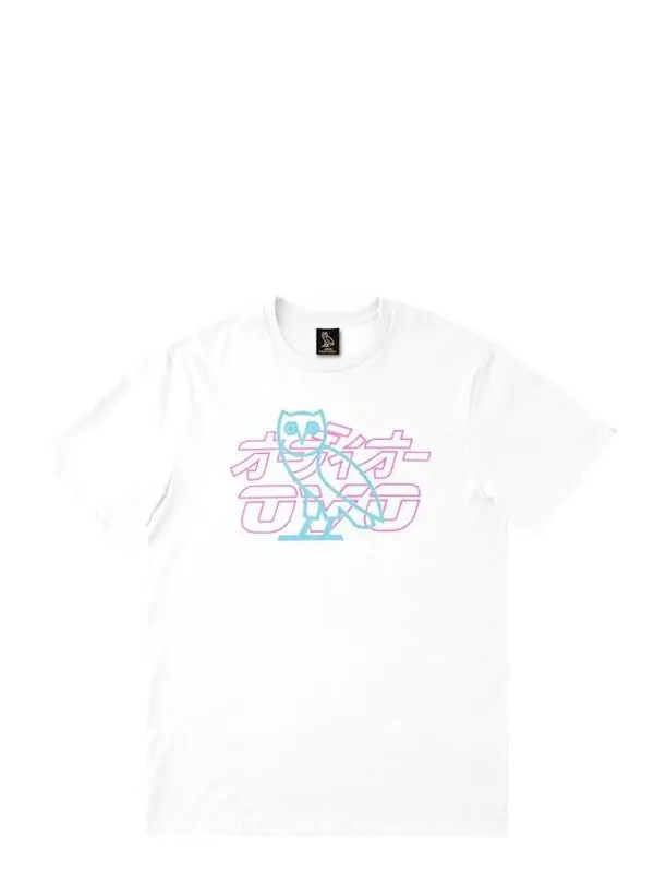 OVO Neon Lights Tee Shirt - White