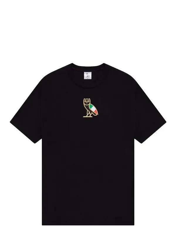 OVO Italy Classic Owl T-shirt - Black