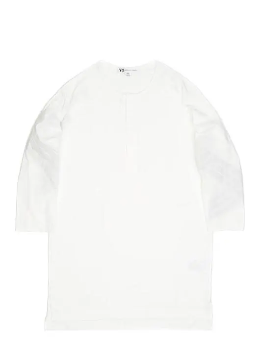 Adidas Y3 Henley Stp Tee Shirt - White