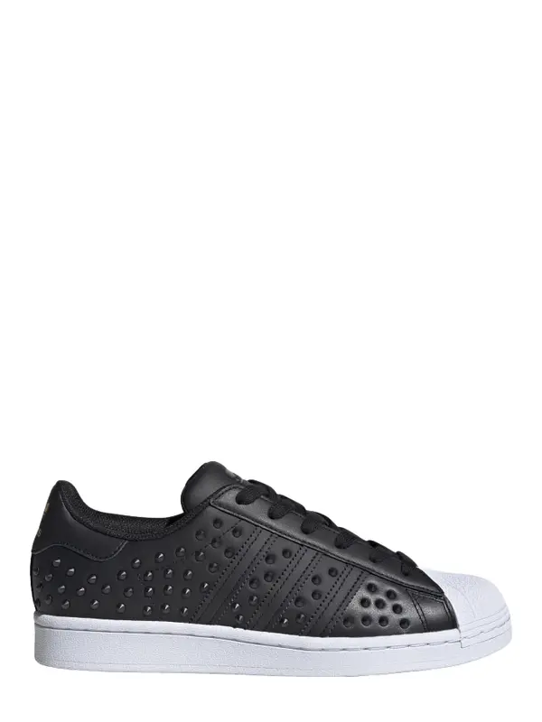 Adidas Superstar Studded Sneakers - Cloud White/core Black/gold Metallic