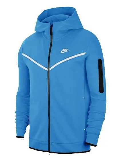 Nike Sportswear Tech Fleece Full-zip Hoodie - Blue White