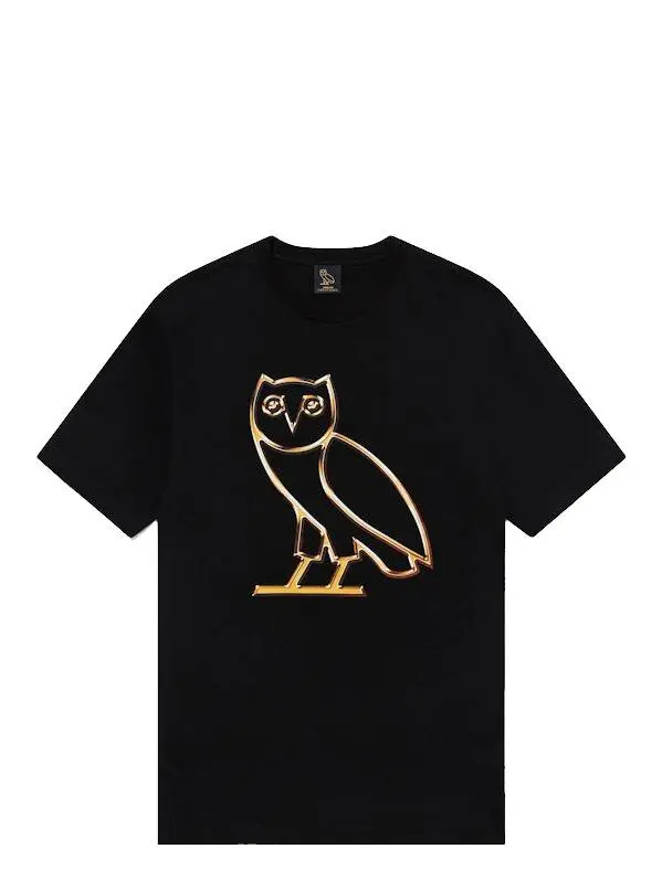 OVO Liquid Metal Tee Shirt - Black