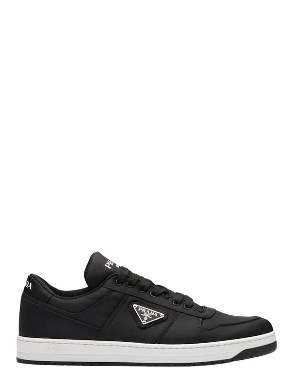 Prada Re-nylon Gabardine Low Top Sneakers - Black/white