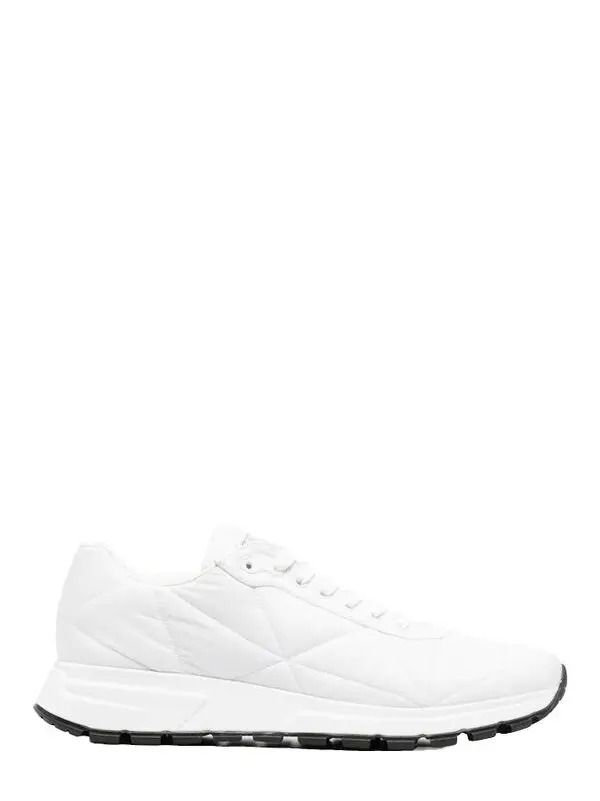 Prada Quilted Nylon Sneakers - White/black