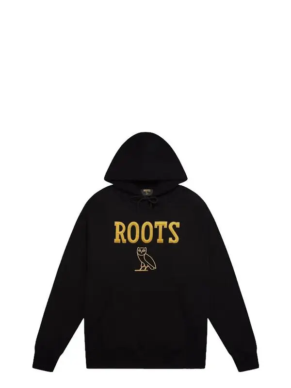 OVO Roots Athletics Owl Hoodie - Black