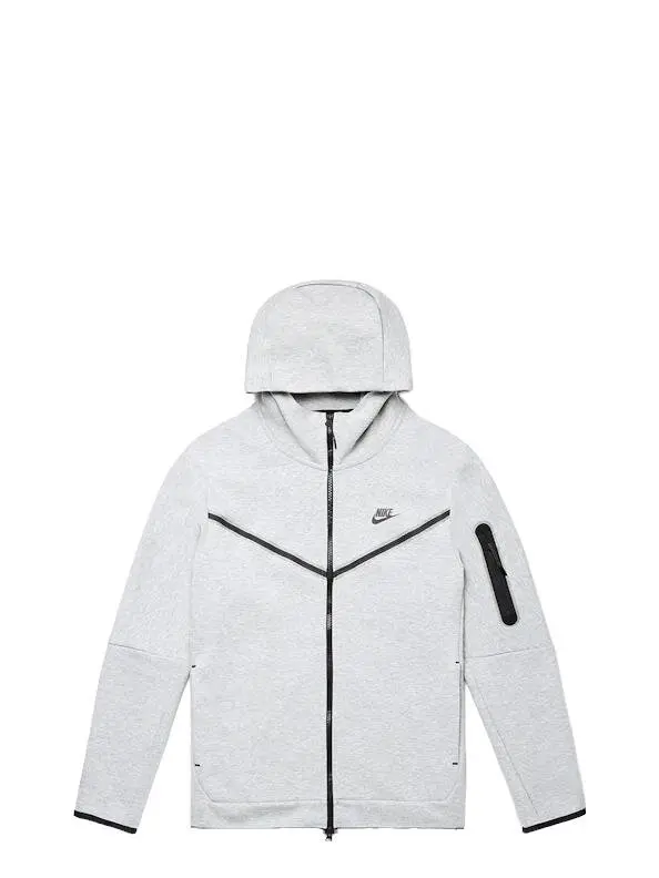Nike Sportswear Tech Fleece Fullzip Hoodie - Heather Grey/black