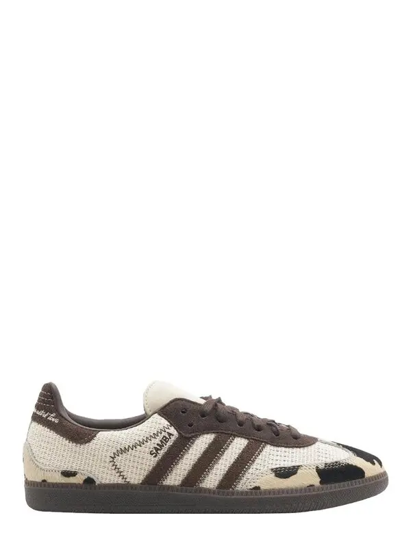 Adidas Samba Og "cow Print" Sneakers - Brown/cream/dark Gum