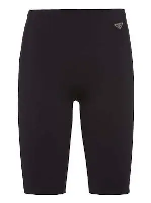 Prada Stretch Jersey Biker Shorts - Black