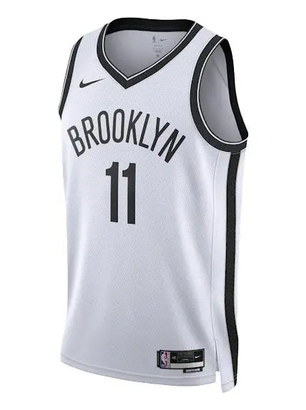 Nike Nba Brooklyn Nets Kyrie Irving Association Edition 2023/24 Jersey - Cloud White/core Black