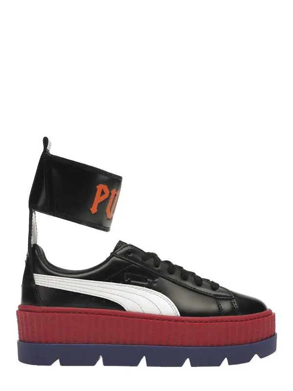 PUMA Ankle Strap Sneakers - Puma Black/puma White/redbud