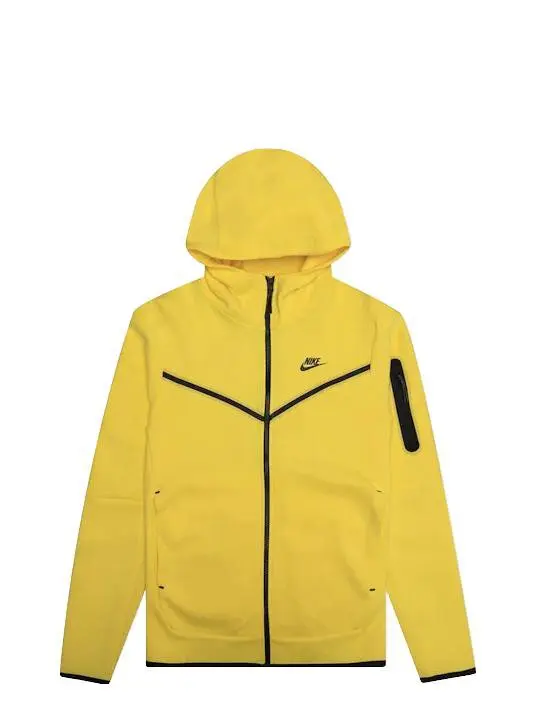 Nike Sportswear Tech Fleece Fullzip Hoodie - Yellow Strike/black