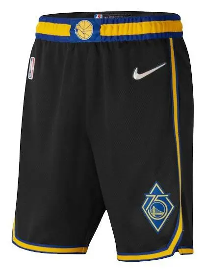 Nike Nba Golden State Warriors City Edition Drifit Swingman Shorts - Black