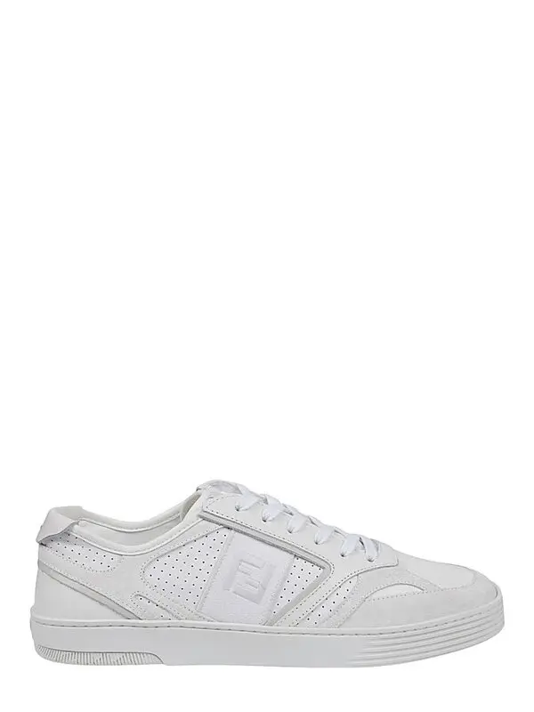 Fendi Low Top Sneakers - White/light Grey