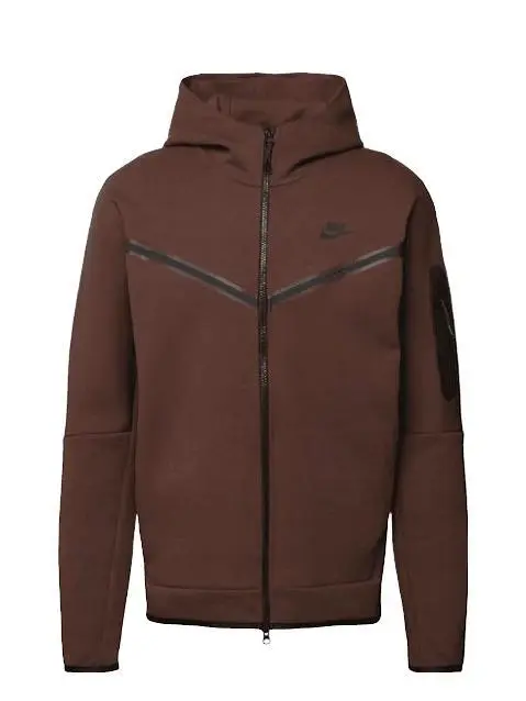 Nike Sportswear Tech Fleece Full-zip Hoodie - Baroque Brown