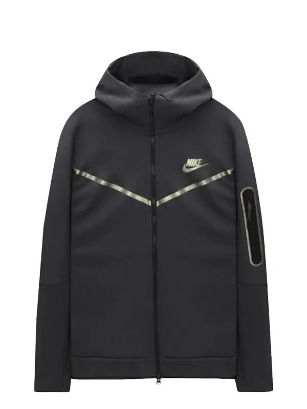Nike Sportswear Tech Fleece Full-zip Hoodie - Iridescent Dark Smoke Grey