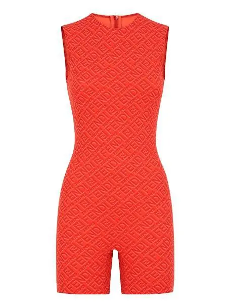 Fendi X Skims Sleeveless Mid Thigh Bodysuit - Georgia
