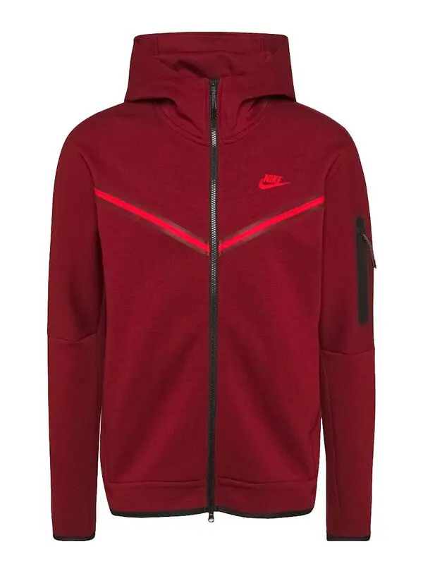 Nike Sportswear Tech Fleece Fullzip Hoodie - Team Red/black