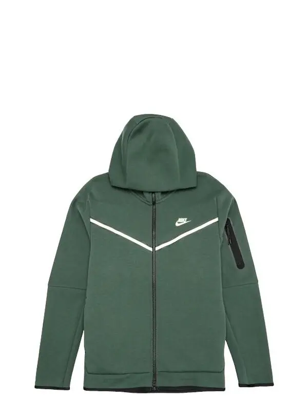 Nike Sportswear Tech Fleece Full-zip Hoodie - Galactic Green/light Liquid Lime