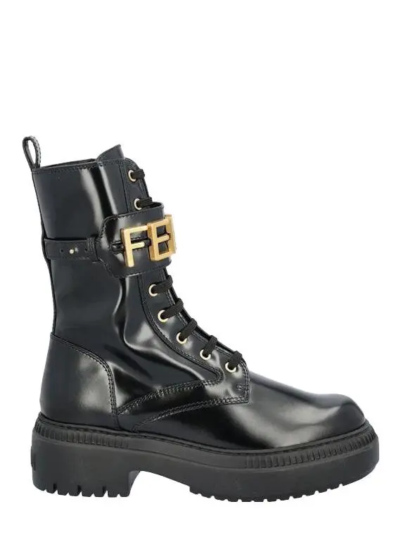 Fendi Fendigraphy Boot - Black/gold