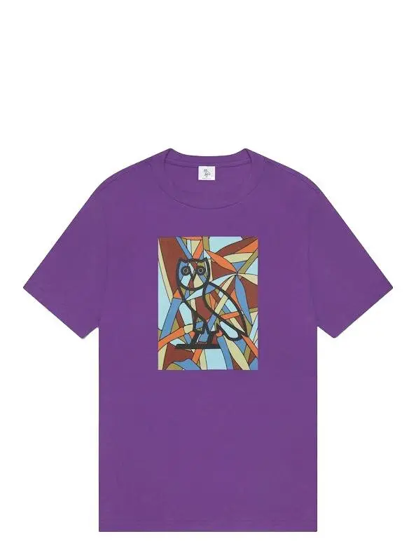 OVO Stained Glass Owl T-shirt - Purple