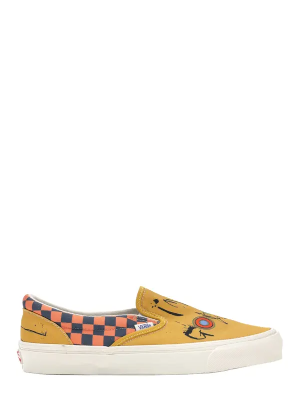 VANS X Ralph Steadman Slip-on Sneakers - Checkerboard/orange